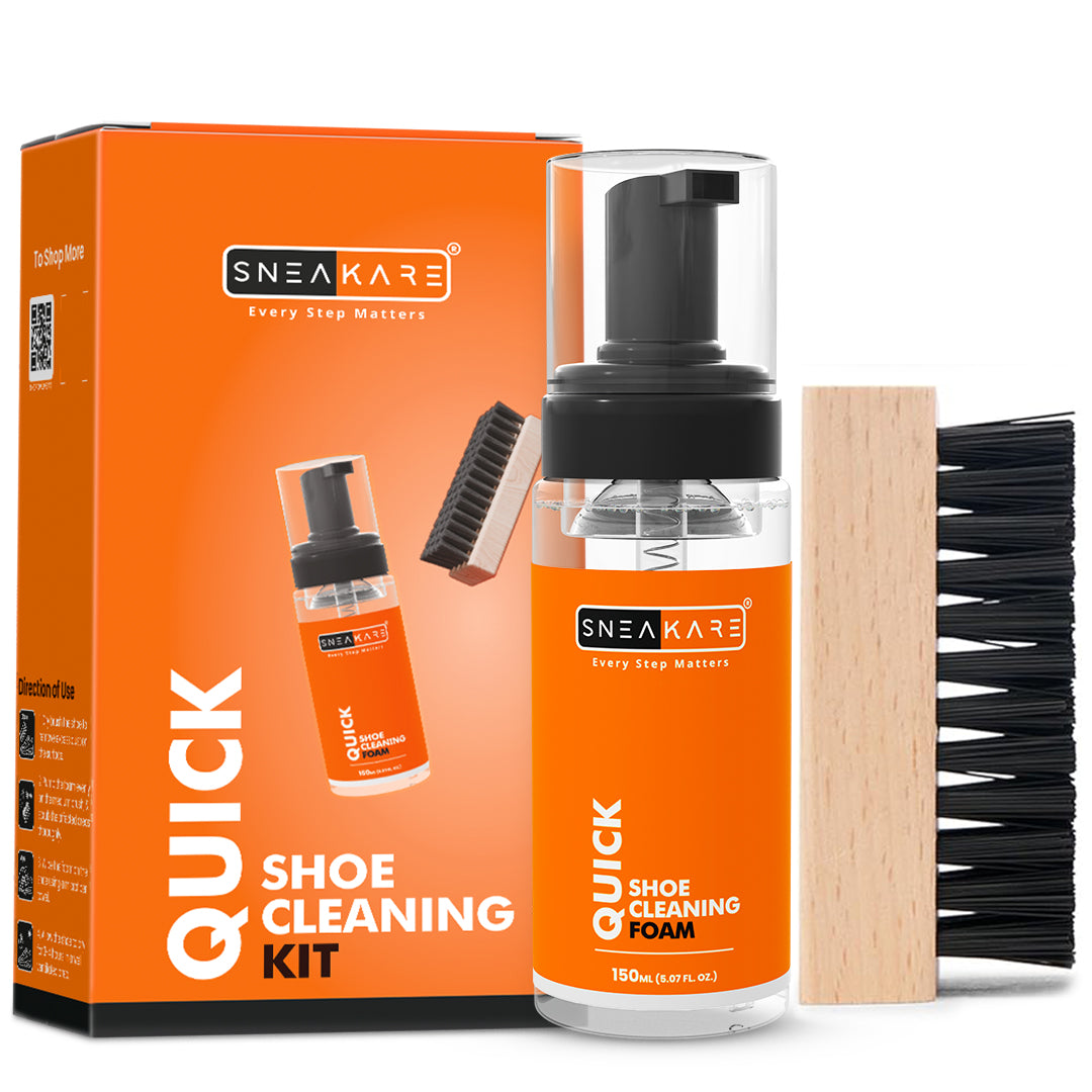 Quick Shoe Cleaning Kit (Medium Brush) – Sneakare